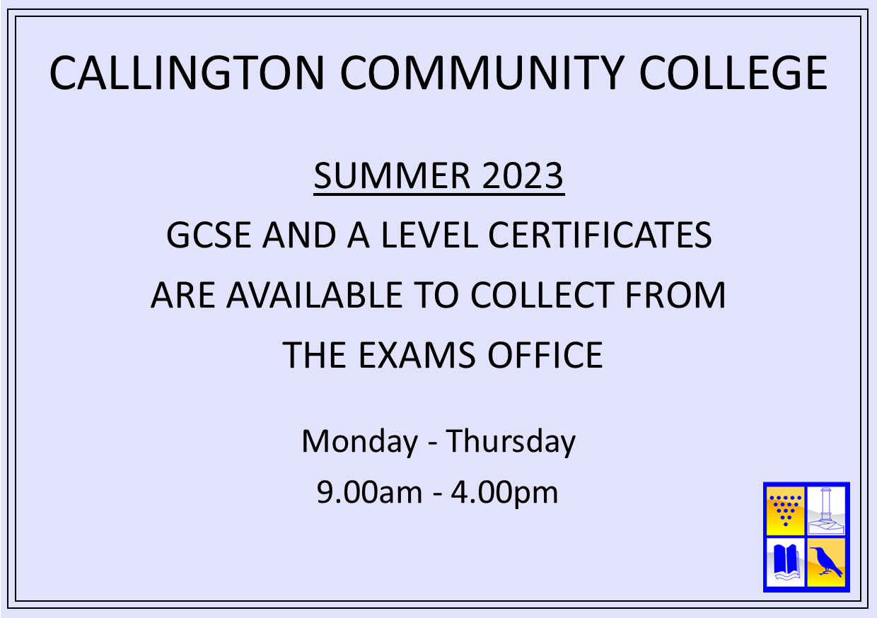 Callington Community College - Exam Certificate Collection