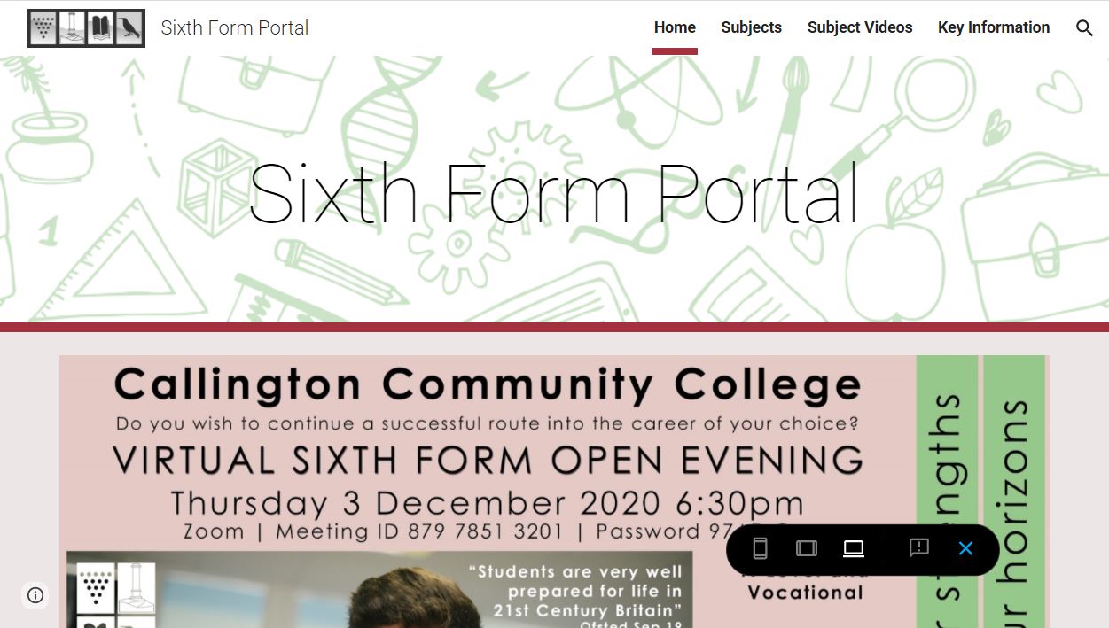 Callington Community College - Sixth Form Portal